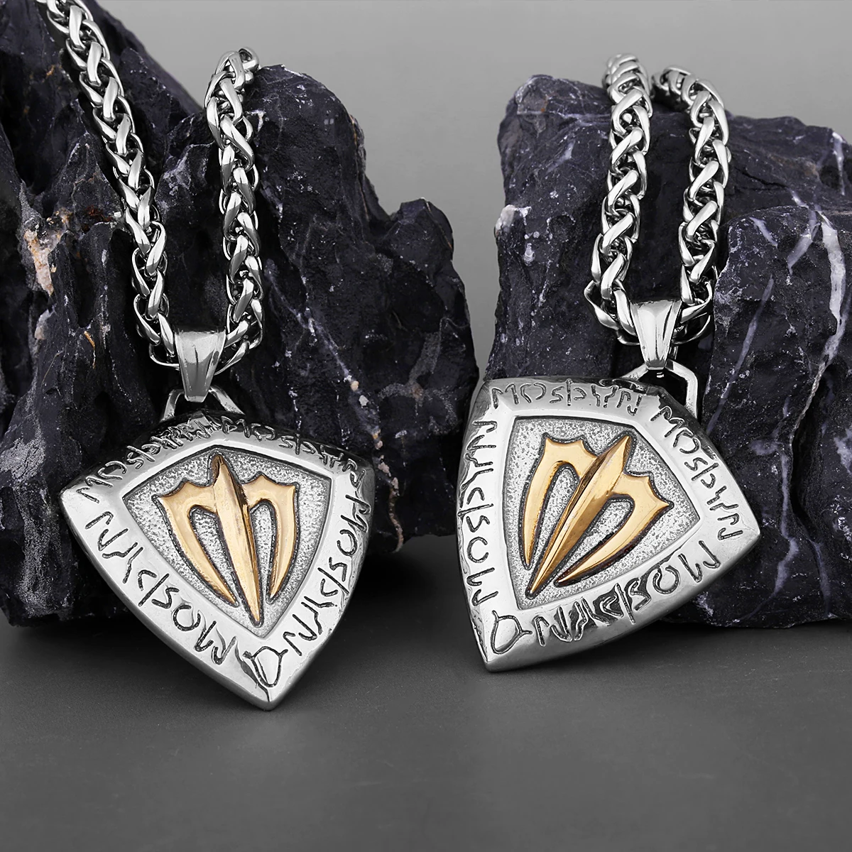 Collar-de-acero-de-titanio-para-hombre-cadena-de-su-ter-de-Hip-hop ...