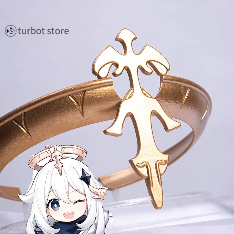 Genshin Impact Paimon COS corona tocado Aura Cosplay|Accesorios para ...