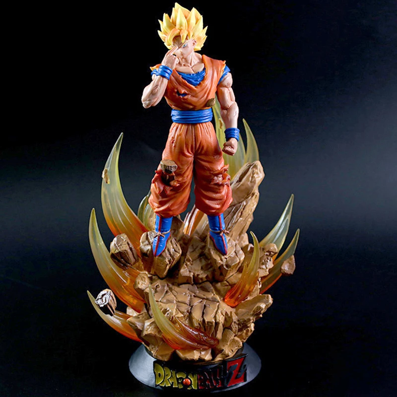 Bandai Dragon Ball Z Goku Figure Super Saiyan Teleport LED Lighting ...
