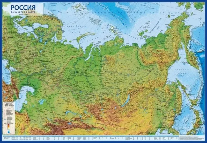 Physical-interactive-map-of-the-Russian-Federation-with-lamination-in ...