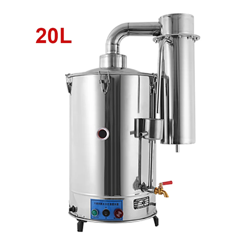 20L-Lab-Pure-Water-Distiller-Electric-Stainless-Moonshine-Distiller ...
