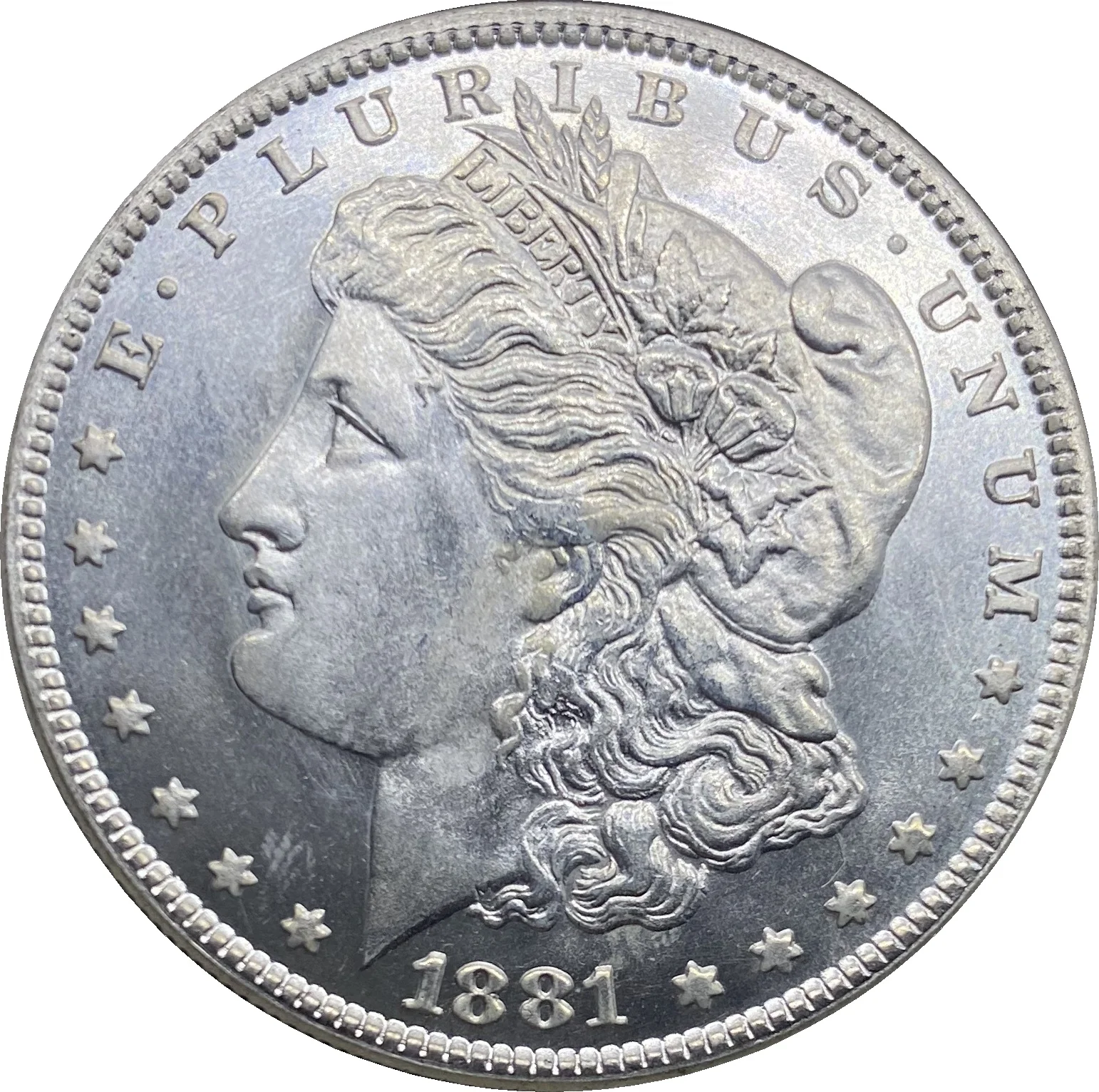 United-States-1881-S-Morgan-One-Dollar-US-Coin-Cupronickel-Plated ...