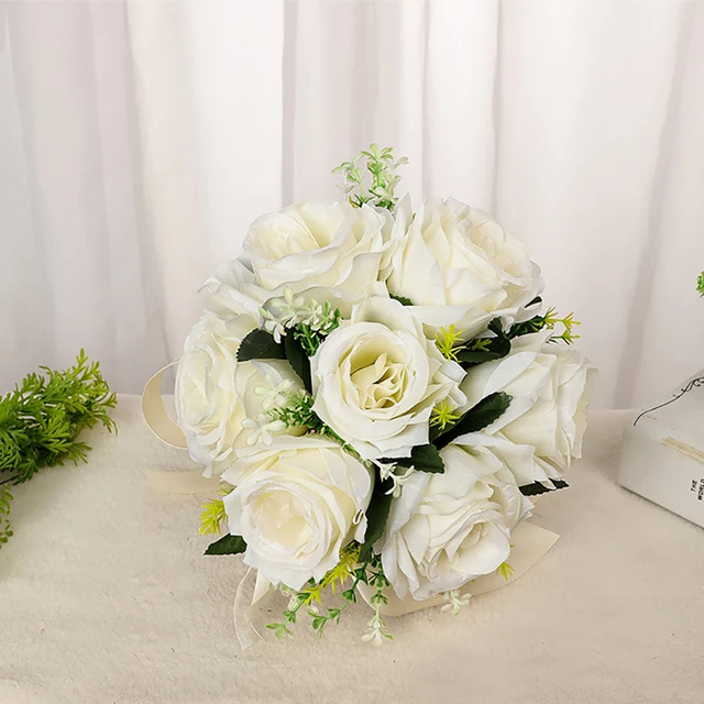 White Silk Wedding Flowers