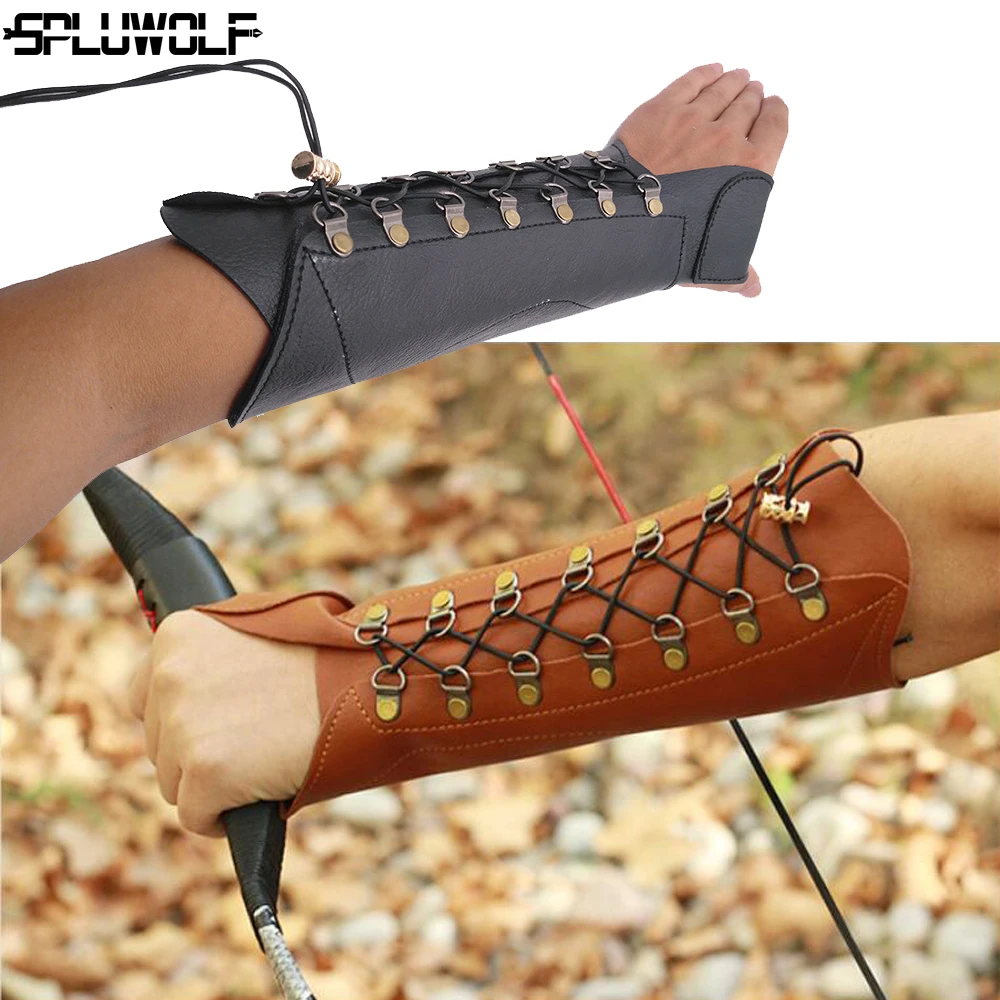 PU-Leather-Archery-Arm-Guard-Handguard-Hunting-Shooting-Safety ...