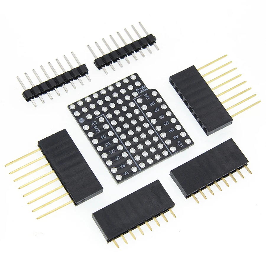 ProtoBoard Shield for WeMos D1 mini double sided perf board Compatible ...