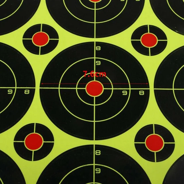 90 Pcs Hunting Training Target Paper 3 Inch Fluorescence Sticker ...