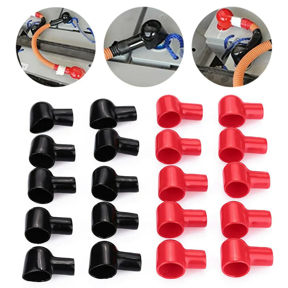 20Pcs Battery Terminal Insulating Rubber Protector Covers for 20mm ...