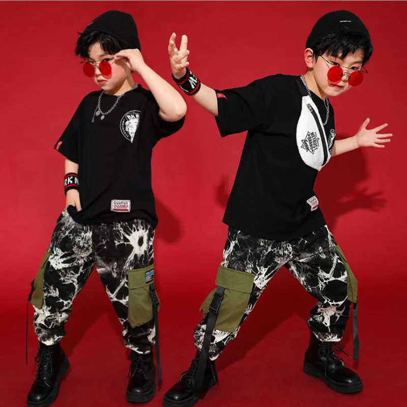 Boys Concert Dance Costumes Hip Hop Outfits Show Clothes Street Wear ...