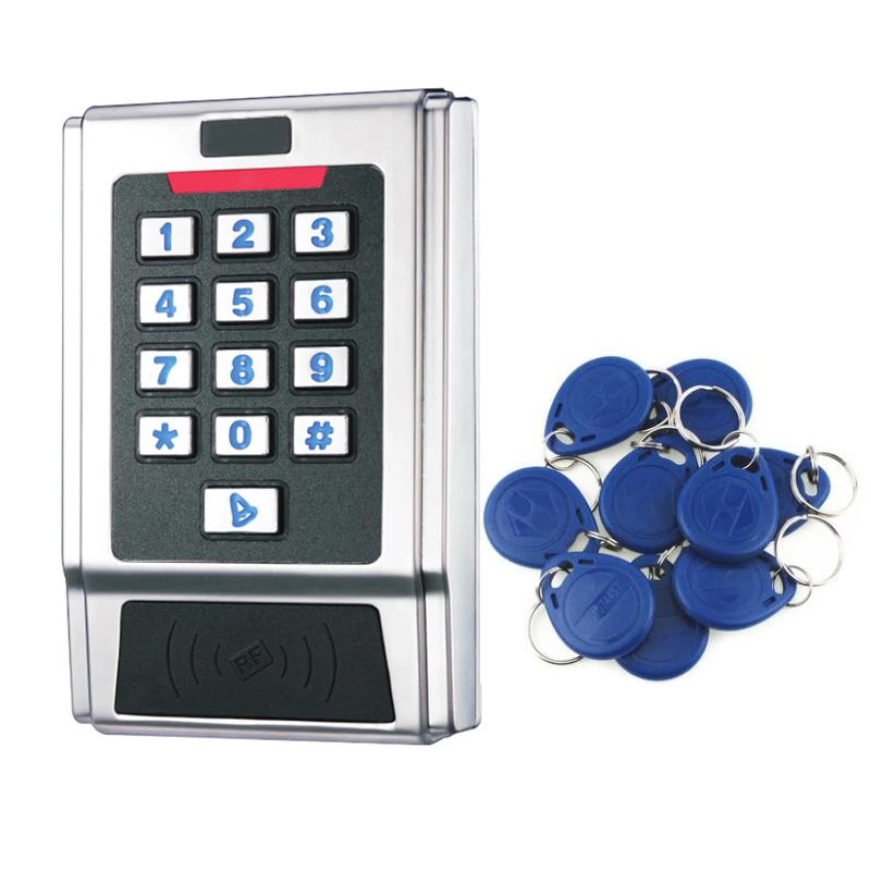 Two-relays-Metal-case-125KHz-Rfid-Keypad-Door-Stand-alone-Access ...