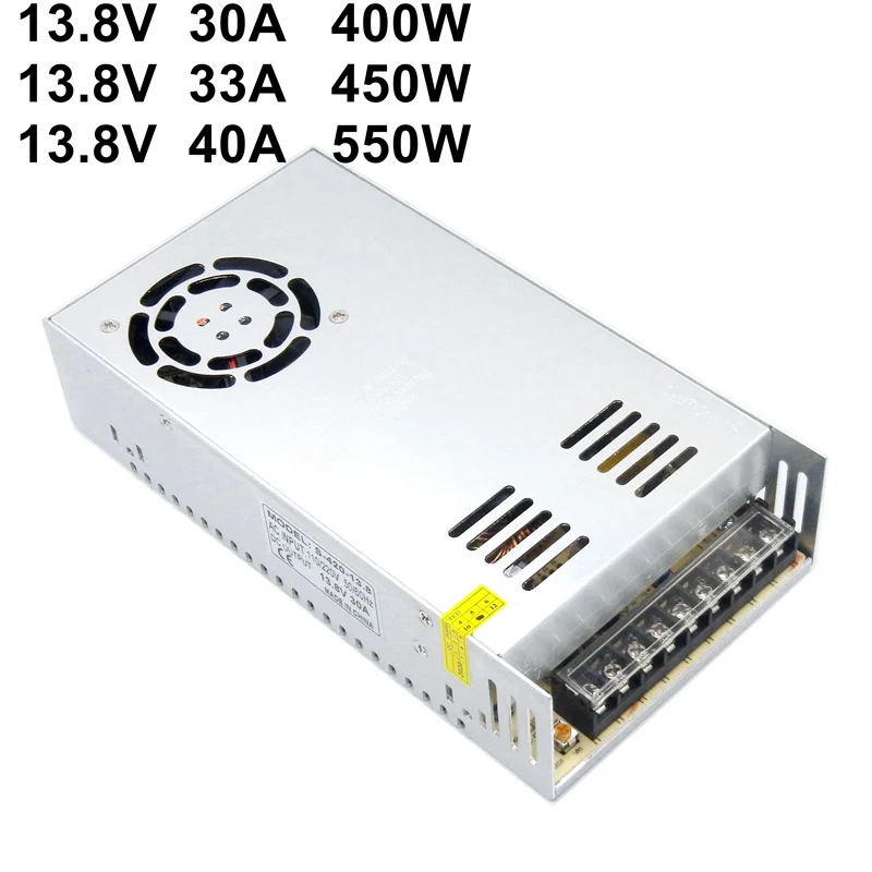 DC 13.8V 40A 30A 33A Switching Power Supply AC110V 220V AC-DC 550W 450W ...