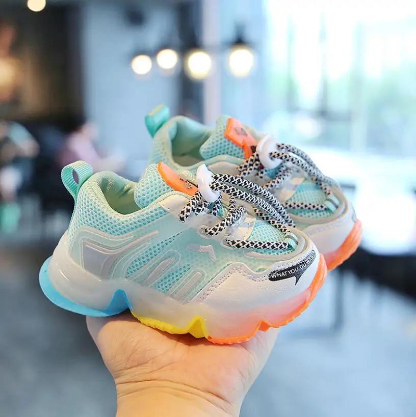 Baby Led Light Up Shoes Girls Breathable Glowing Sneakers Boys Anti ...