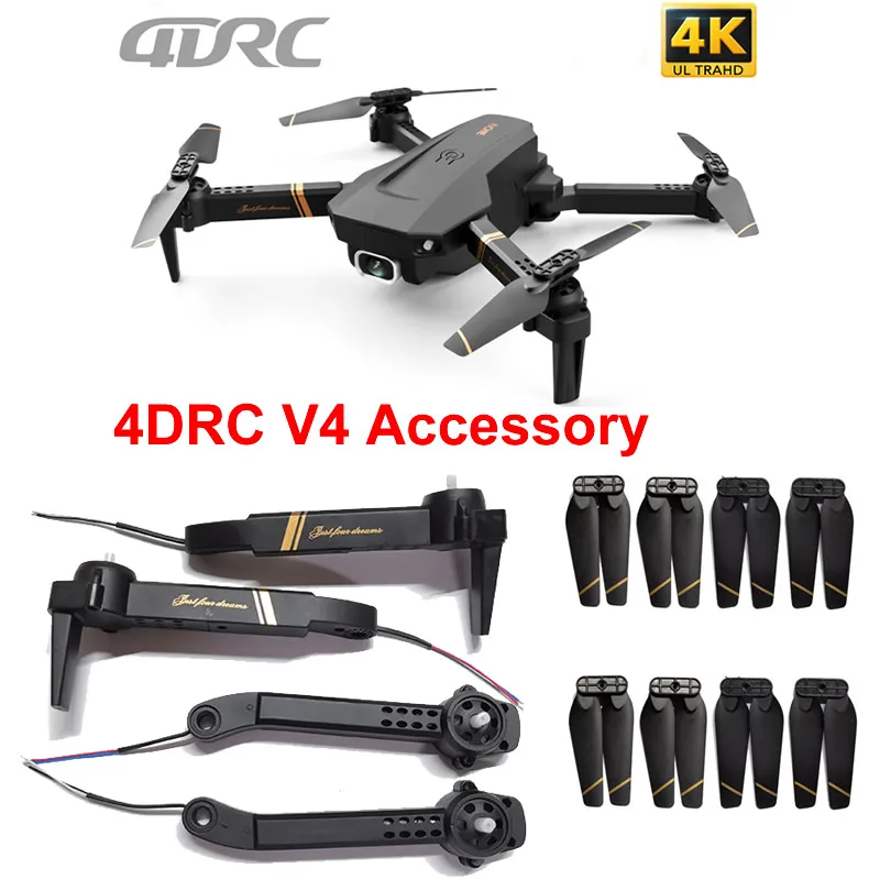 4DRC V4 Drone Original Spare Parts Front Rear Arm with Motor Engine ...