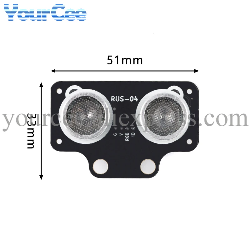 RUS-04-RGB-Ultrasonic-Module-with-RGB-Light-Distance-Sensor-HC-SR04 ...