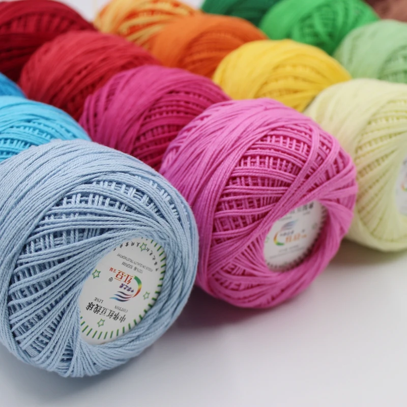 1PC-50g-3-Lace-Yarn-100-Cotton-Yarn-for-Crocheting-Fine-Combed-Yarn ...