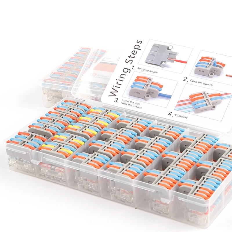 Boxed Mini Universal Compact connectors Quick Push In Wire Connector ...