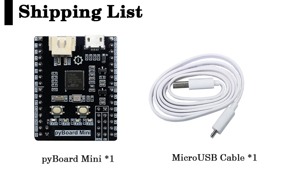 MicroPython STM32 개발보드 [pyBoard Mini] / 디바이스마트