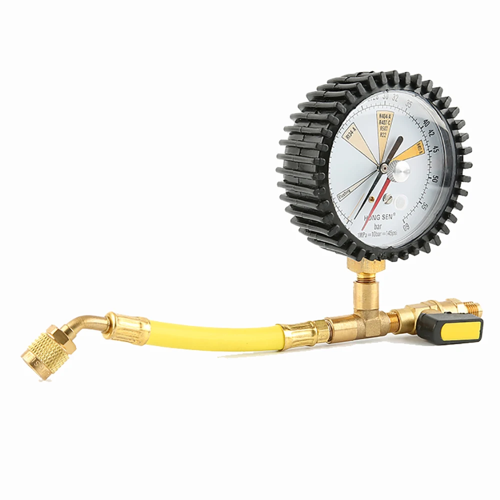 Nitrogen Testing Pressure Gauge Automotive Air Conditioning Copper Tube ...