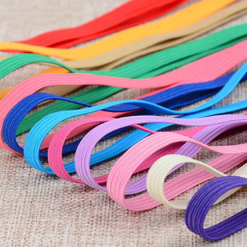 6mm Colourful Elastic Band High Elastic Bands Rope Rubber Band Waist ...
