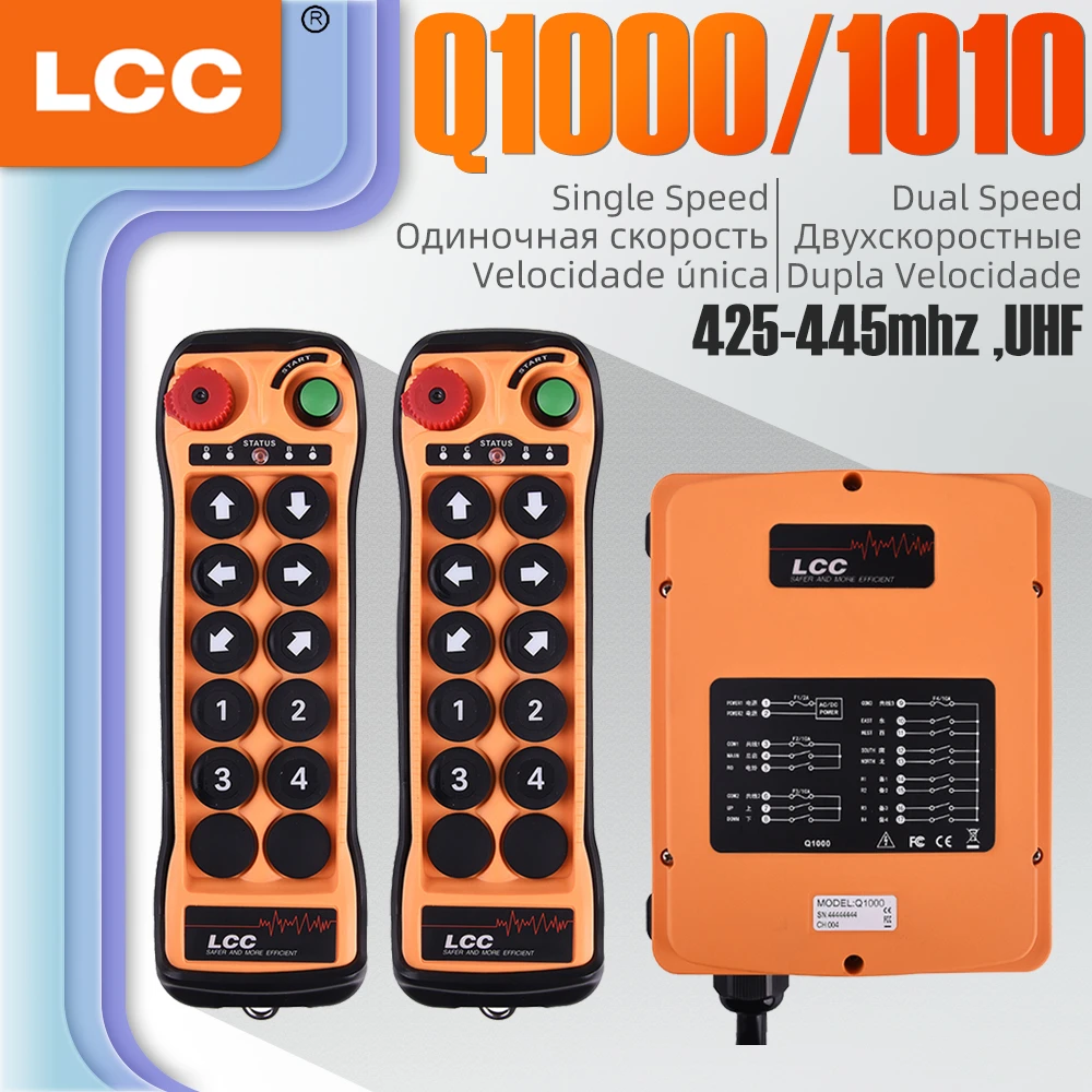 Q1000 Lcc Hydraulic Crane Waterproof Wireless Remote Control For Radio ...