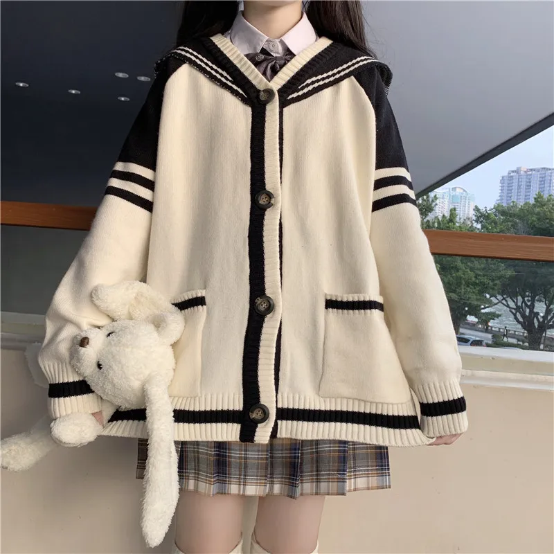 2021-Spring-Women-sweater-Loose-Japan-style-Sweet-Knitted-Thin ...