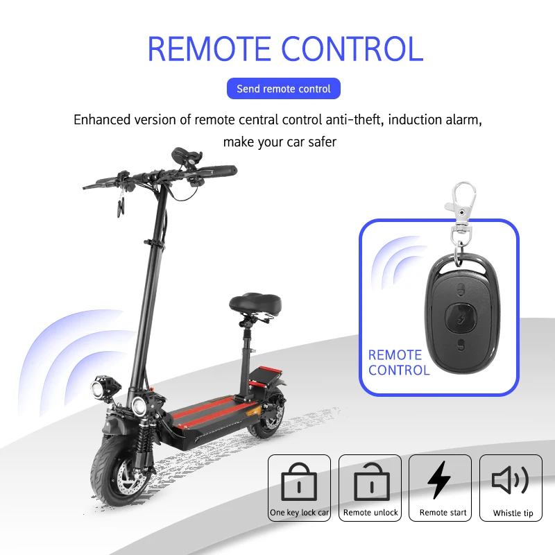 2400W Powerful Electric Scooter Folding Dual Motor E Scooter Max Speed ...