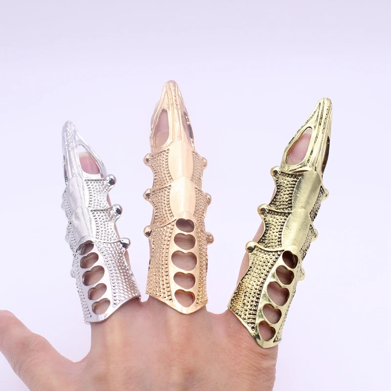 Punk style armor knuckle ring men's and women's unusual jewelry - buy ...