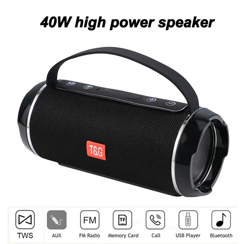 Tg116c 40w Tws Outdoor Waterproof Portable High Power Bluetooth Speaker Wireless Sound Column ...