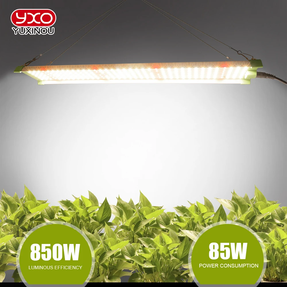 LED Grow Light 850W Samsung LM282b+ Diodes Quiet Fanless Full Spectrum ...