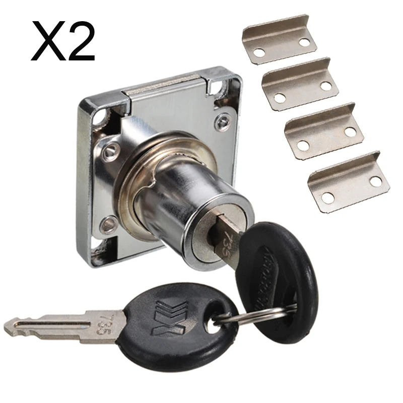 2set Desk Drawer Lock Wardrobe Locks Cabinet Locks Furniture Cam Locks ...