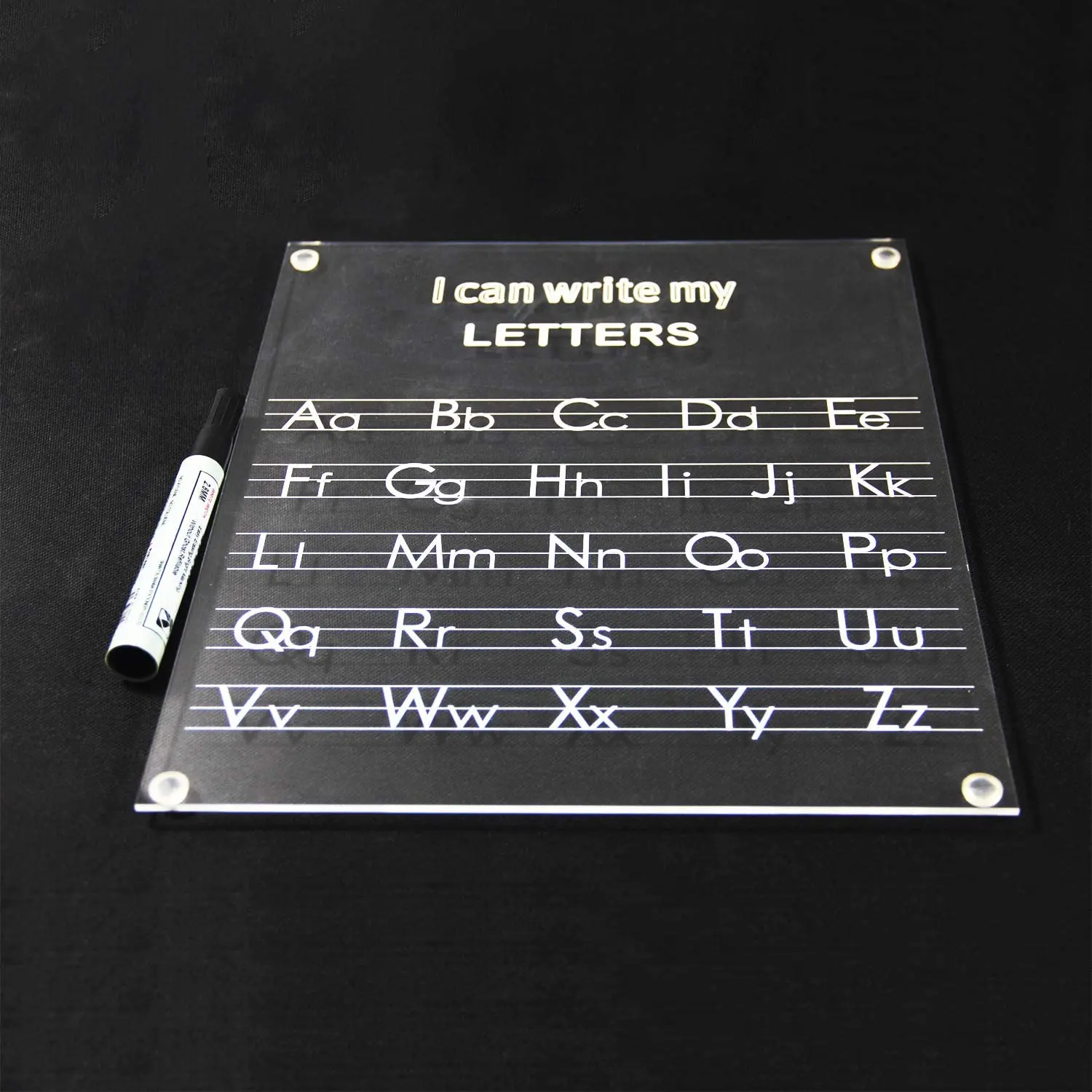 Alphabet Board ABC A Z Upper Case Capital and Lowercase Letter Writing ...