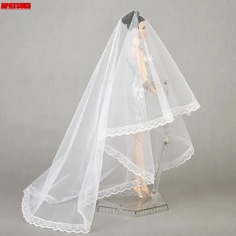 High-Quality-Handmade-Long-Veil-Bridal-For-Barbie-Dolls-Wedding-Veils ...