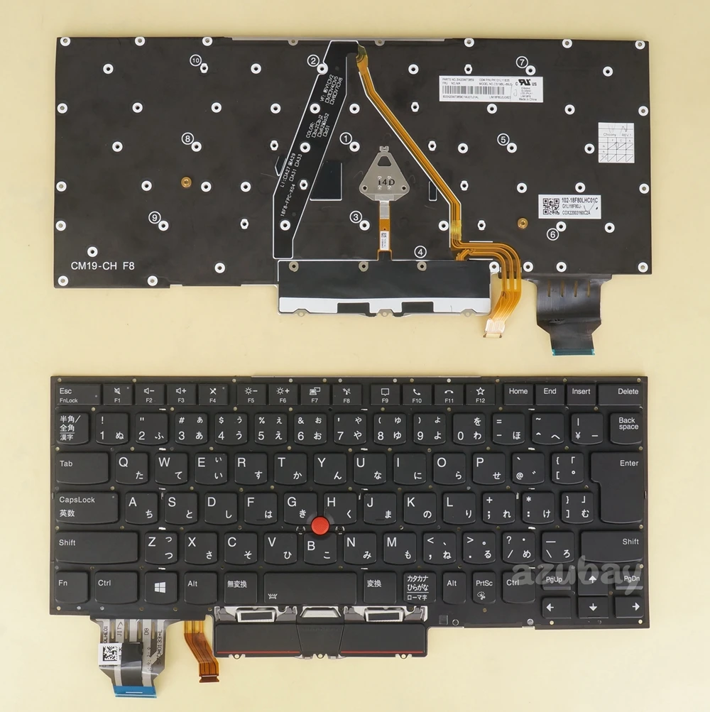 Japanese Keyboard For Lenovo Thinkpad X1 Carbon 8th Gen ( 20u9, 20ua ...