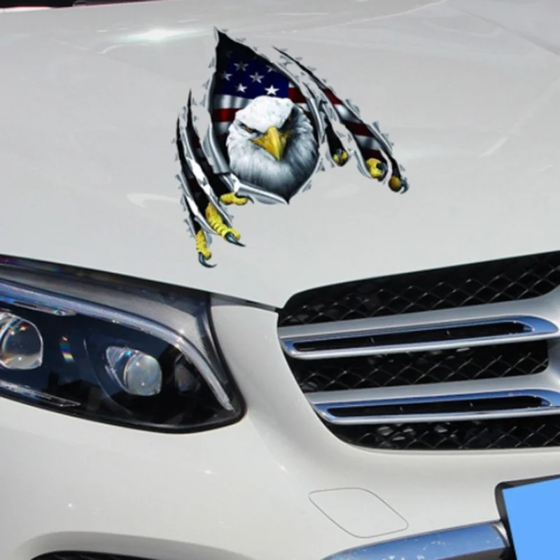 American Flag Eagle Rip Decal Camper RV Motor Home Mural For Auto Car ...
