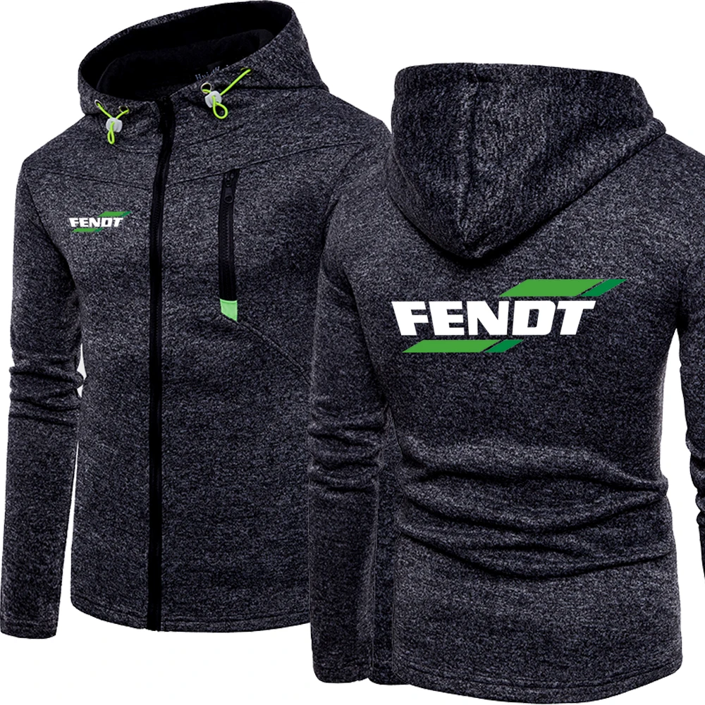 New Spring Autumn Men's Fashion Fendt Logo Hoodie Casual Fleece ...