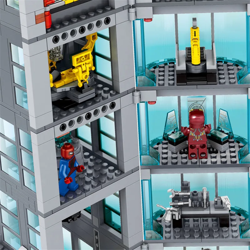Sh678 Avengers Tower 7th Floor Building Blocks Marvel Super Heroes ...