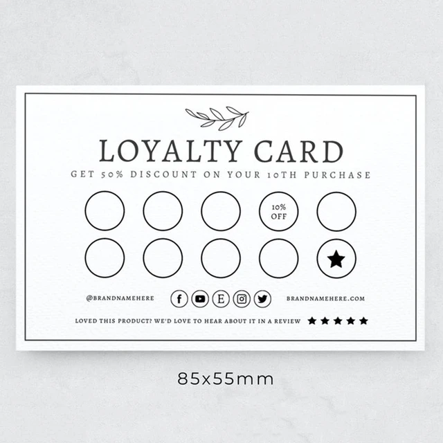 Salon Loyalty Cards
