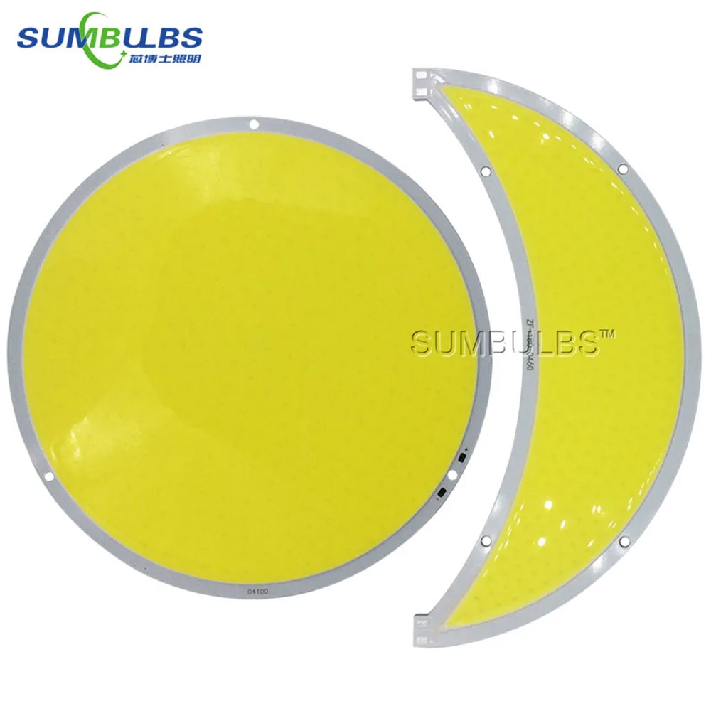 Placa de luz de led redonda cob, 108mm, 180mm, 12v, 50w, 200w, super ...