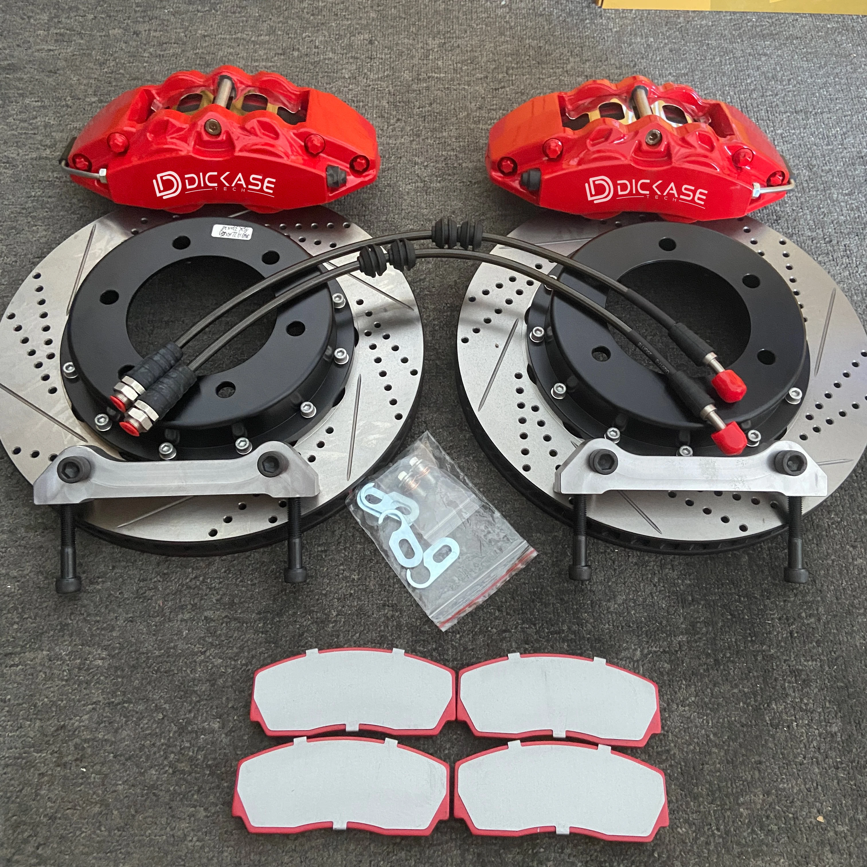 Dicase-4-Pot-Caliper-with-330mm-Brake-Disc-Rotor-Big-Brake-System ...
