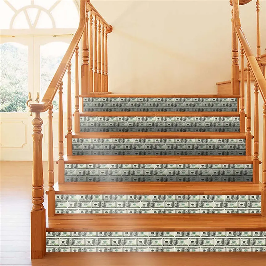 3D Simulation Stairs Steps Stickers Riser Floor Sticker for Bedroom ...