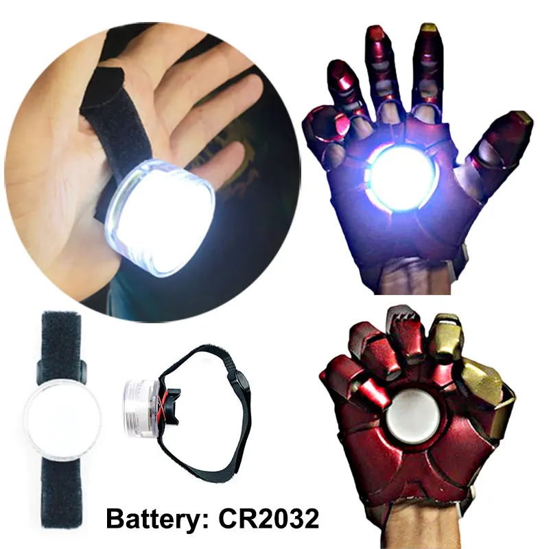 Diy Led Light Controlled Accessories For Iron Man Tony Stark Hand Led ...