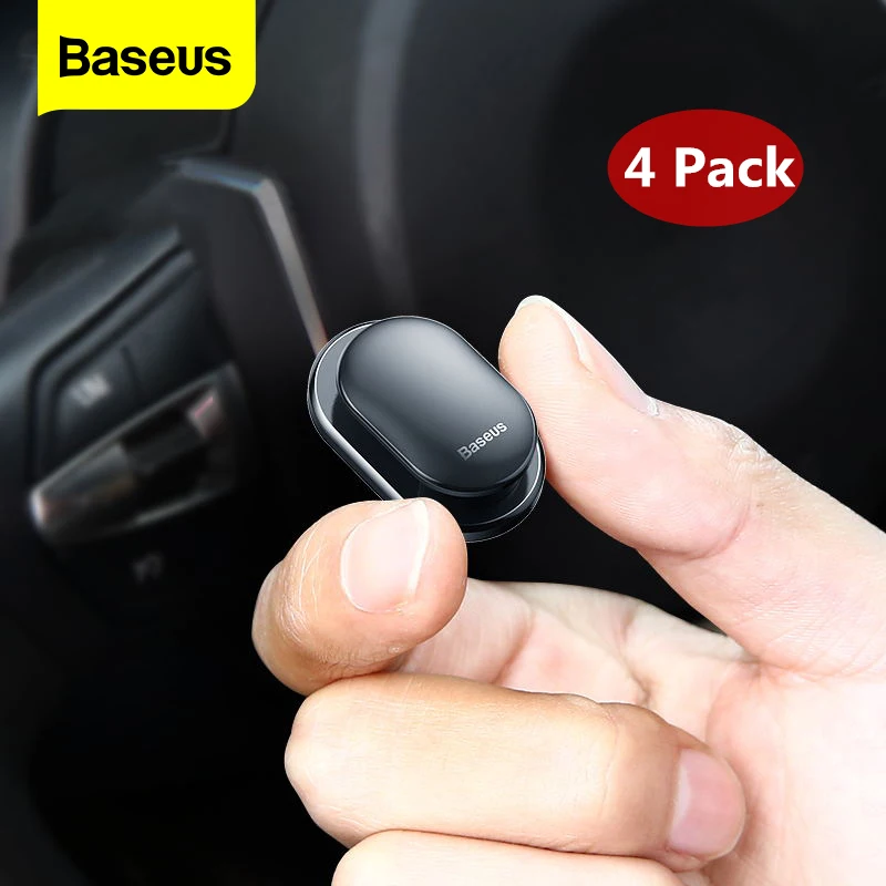 Baseus-4Pcs-Car-Clips-USB-Cable-Organizer-Storage-Car-Hook-Car-Sticker ...
