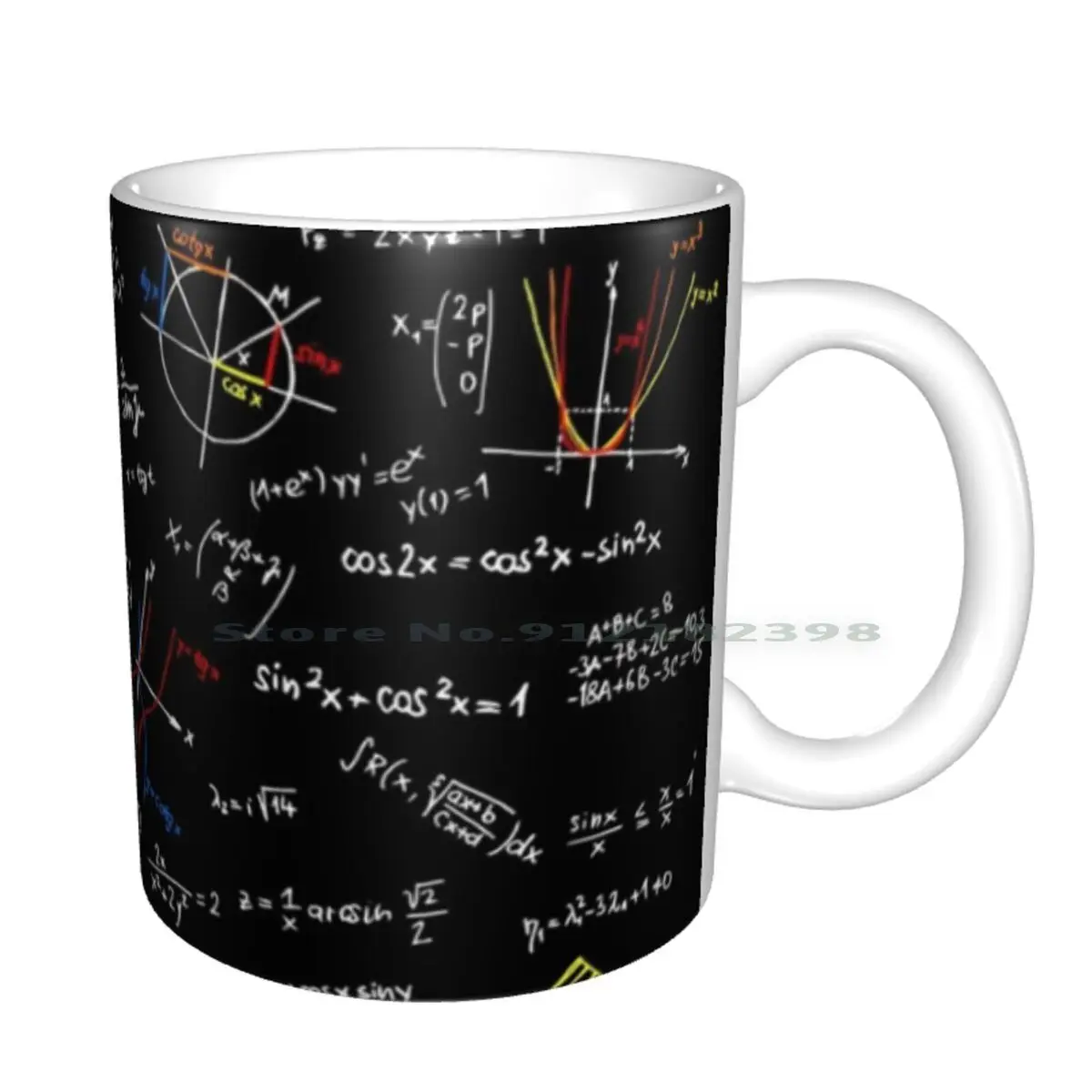 Physics Equations Ceramic Mugs - Mon Science