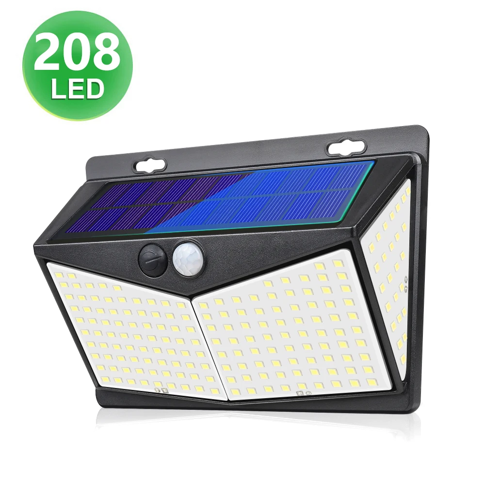 208 288 Led 태양 조명 야외 태양 전원 방수 벽 램프 Led 전구 정원 마당 경로 조명 태양광 램프 Aliexpress