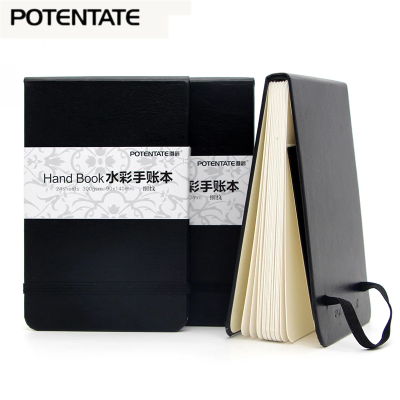 POTENTATE-Art-Watercolor-Hand-Account-Book-Pad-Paper-300gsm-24-Sheets ...
