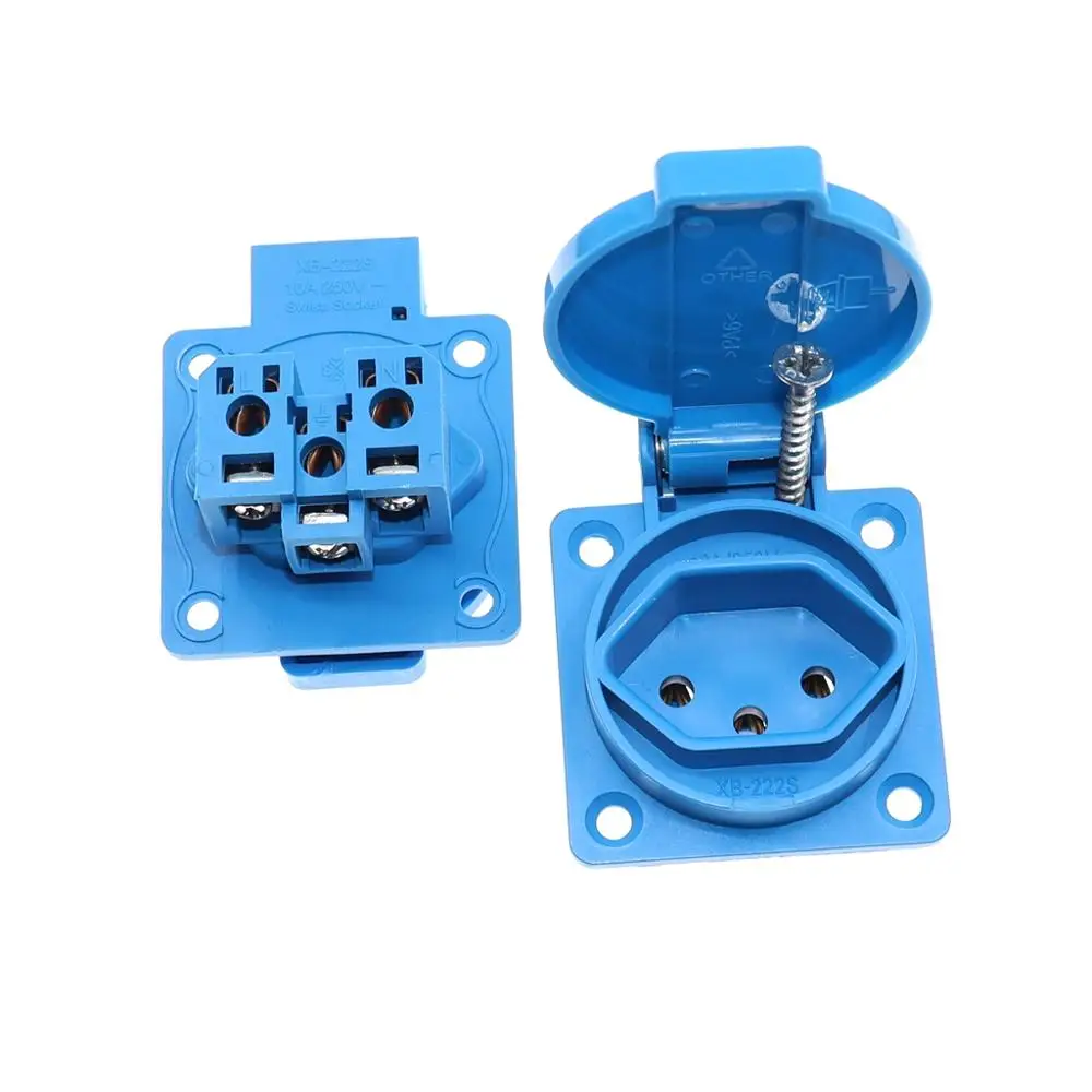 Switzerland Waterproof Industrial Socket IP44 Swiss AC Power Socket 10A ...