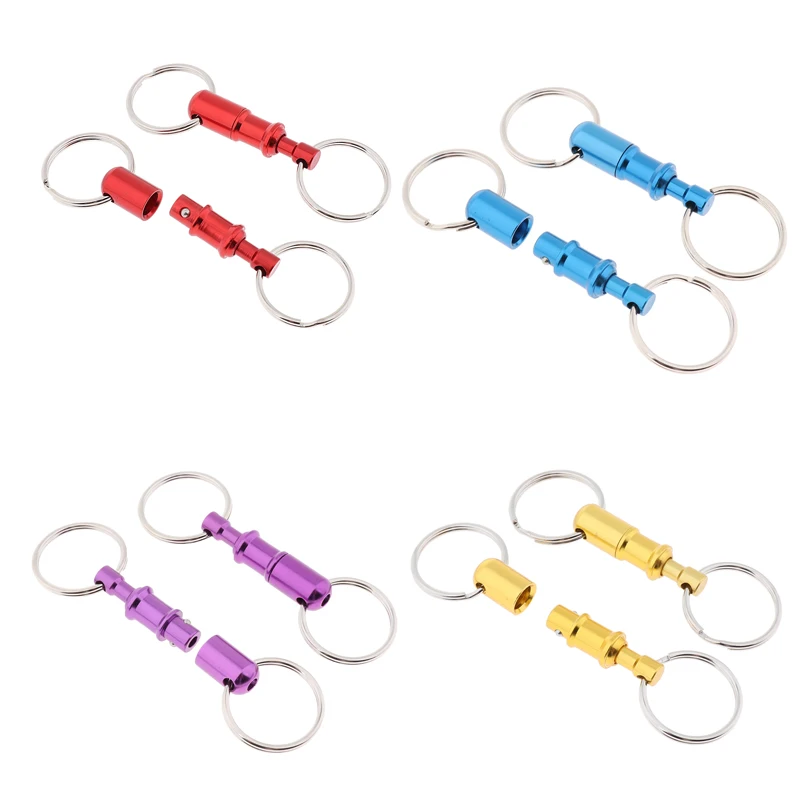 2Pcs-pack-Key-Chain-Key-Ring-Quick-Release-Keychain-Pull-Apart ...
