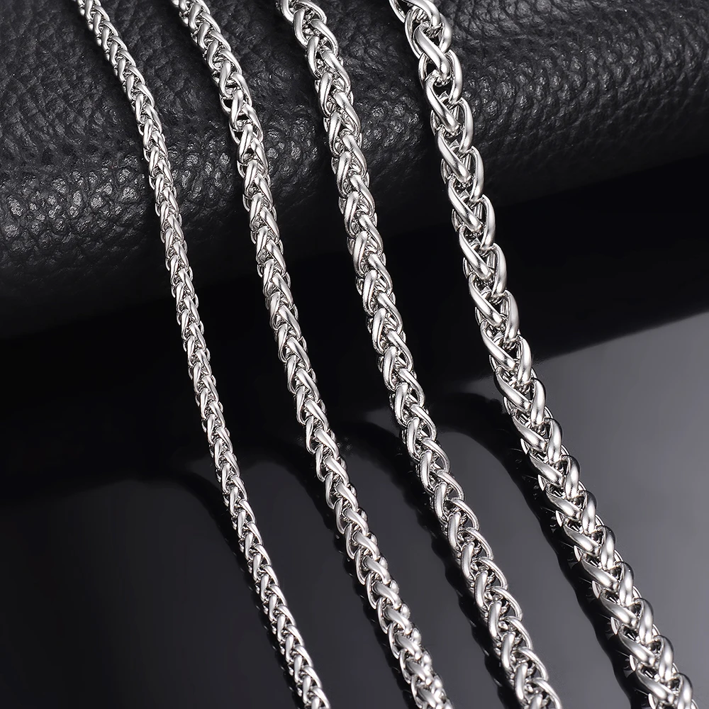 Chain Grades And Sizes|unisex Stainless Steel Rope Chain Necklace - 2 ...