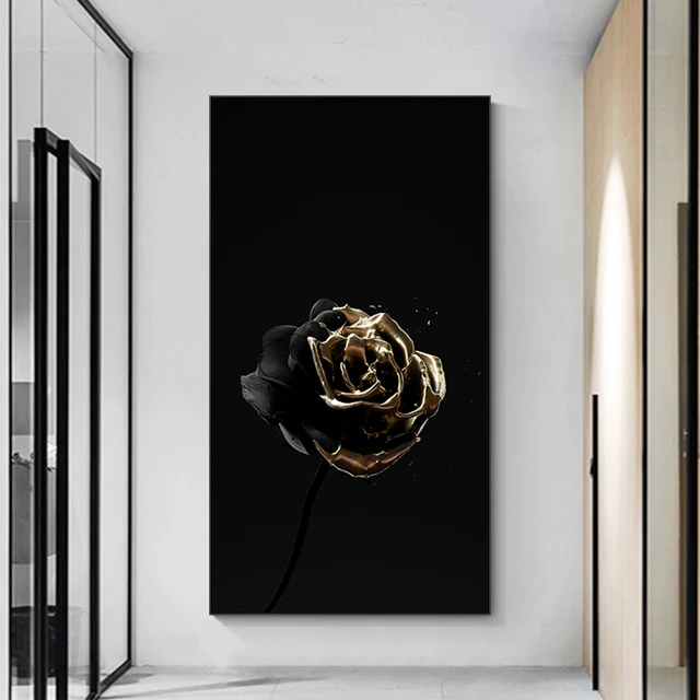 Abstract Black Rose