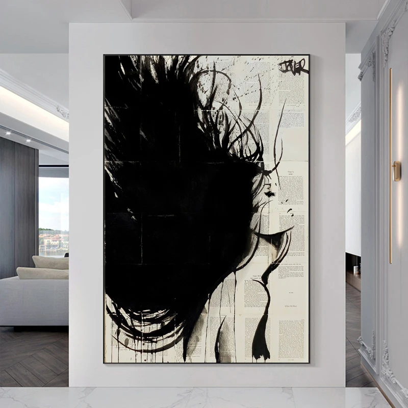Modern Black And White Art Paintings