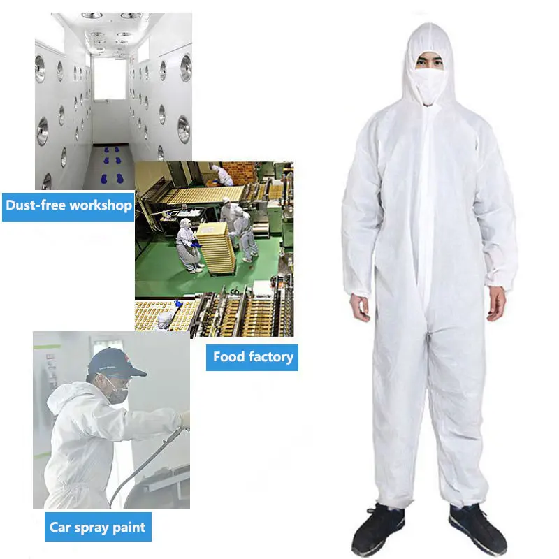Disposable-Jumpsuit-Hazmat-Sui-Anti-Fouling-Work-Safety-Clothing-Spary ...